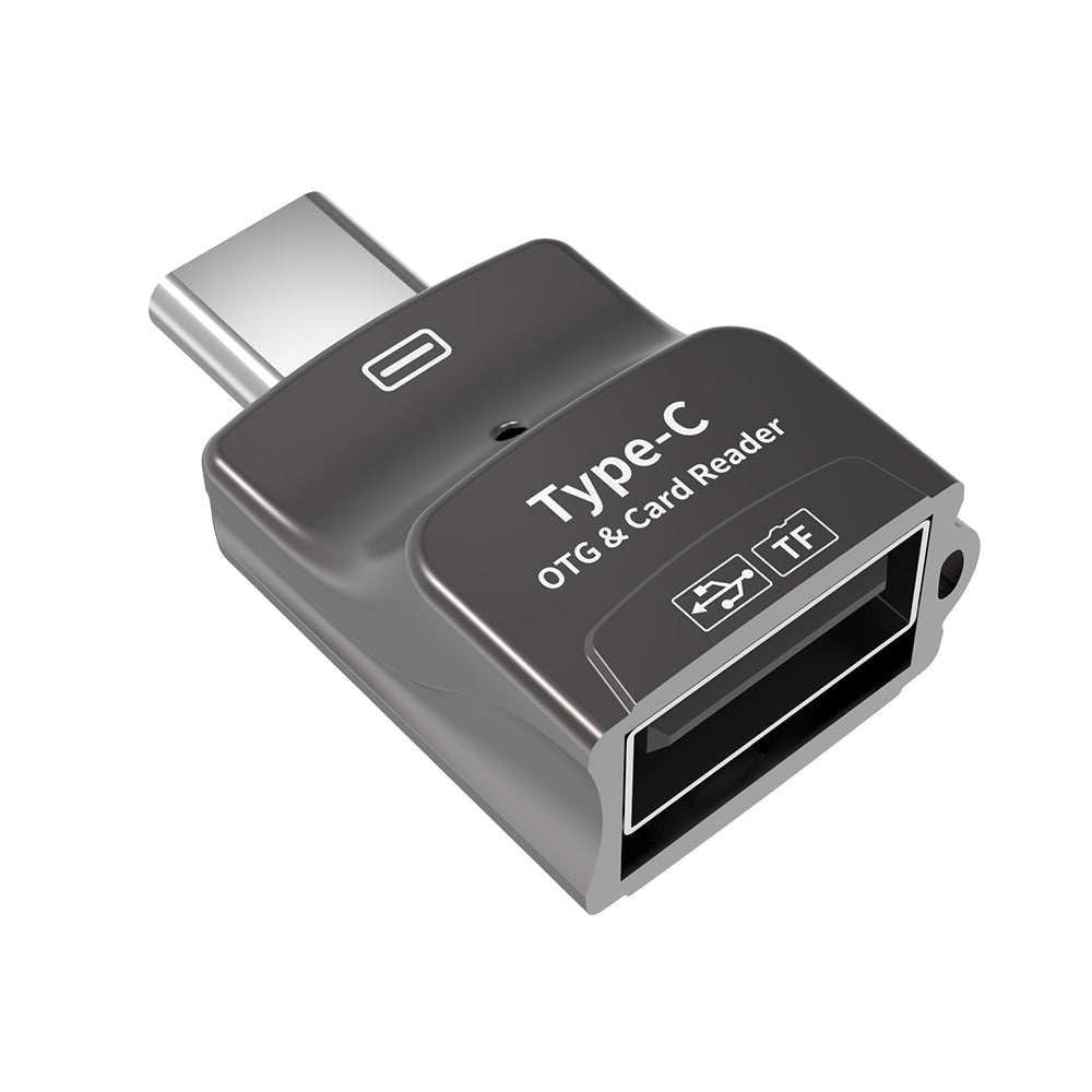 2 i 1 OTG USB3.1 A adapter to USB-C med kortläsare 2TB TF/Micro SD/Mic ...
